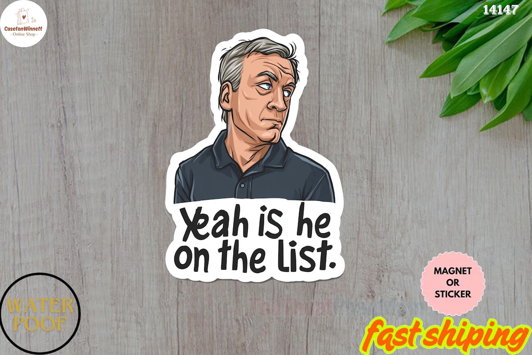 Anti Trump Stickers, Jeffrey Epstein Trump "yeah He's on the List" Anti ...