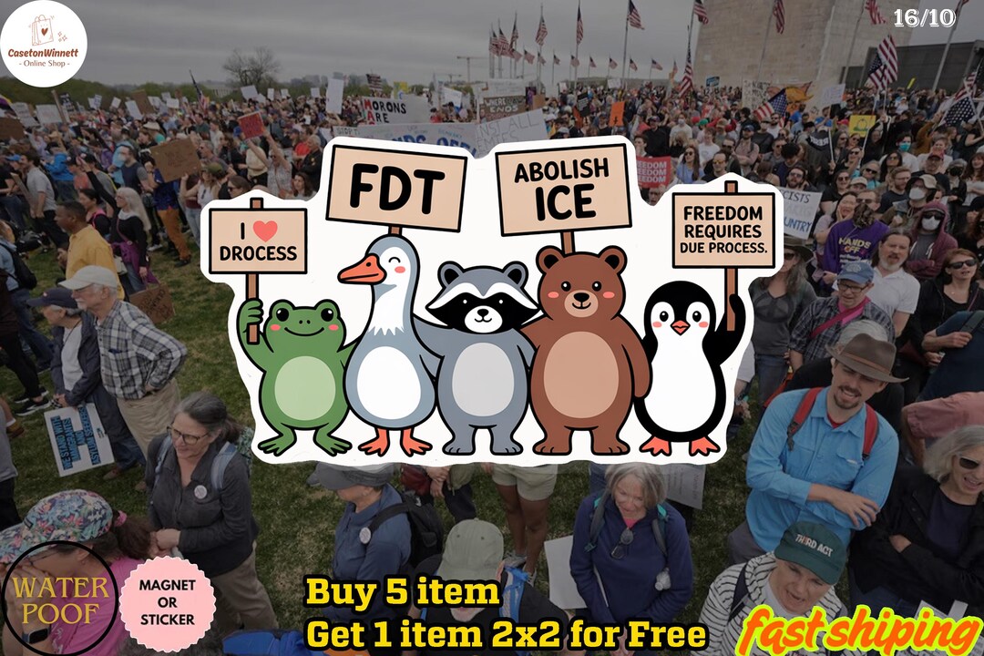 Abolish Ice Sticker/car Magnet, ICE Out of LA Protest Sticker, Defund ...