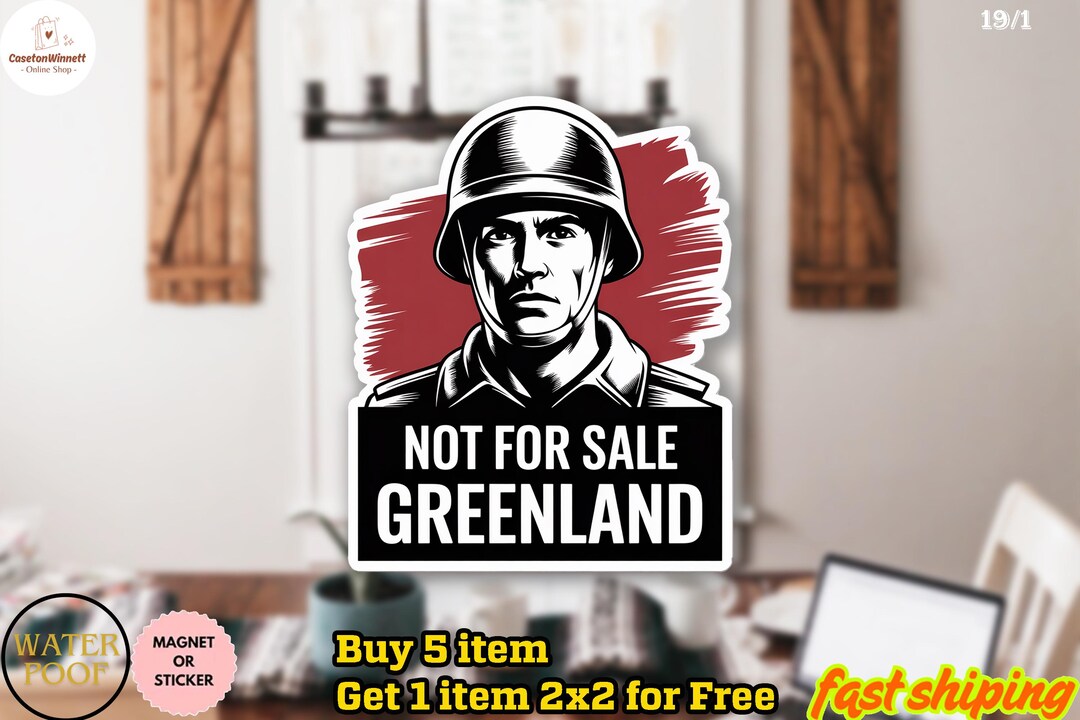 Hands off Greenland Sticker/car Magnet, Greenland is Not for Sale ...
