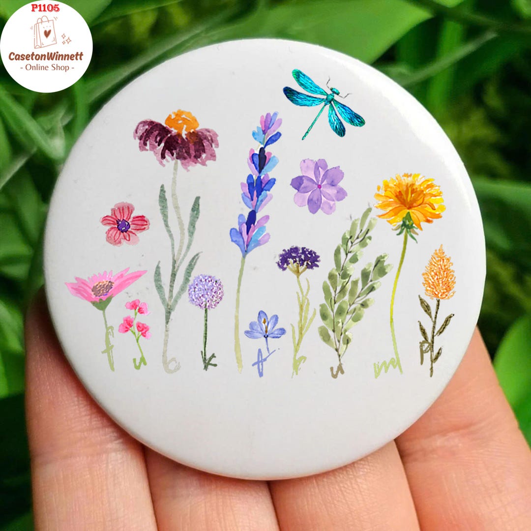 Subtle Watercolor Anti Trump Pin, Activist Badge, Resistance Pin ...