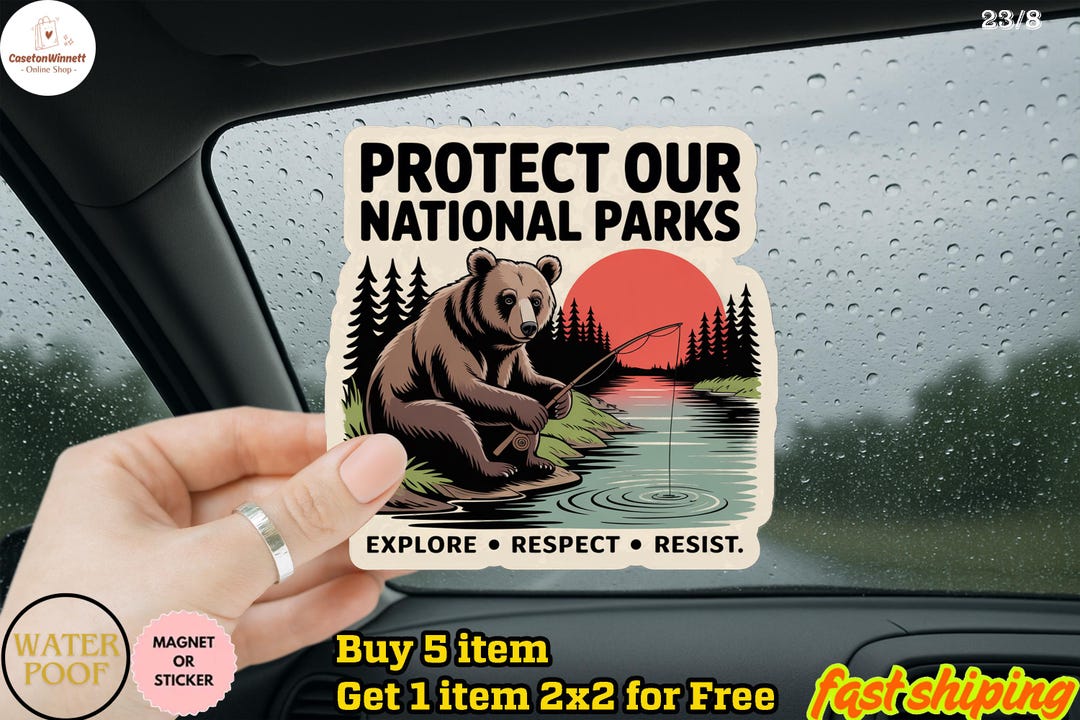 Save Our National Parks Sticker/ Car Magnet, Protect Public Media ...