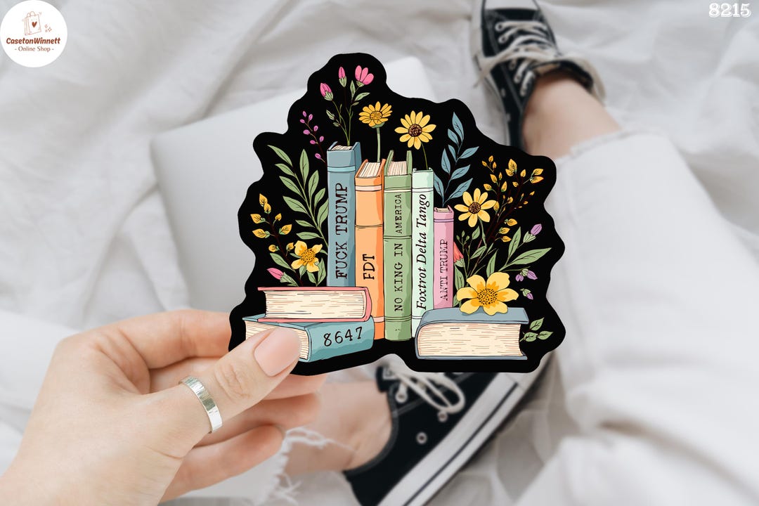 Foxtrot Delta Tango Floral Book Subtle Anti Trump Sticker/car Magnet ...