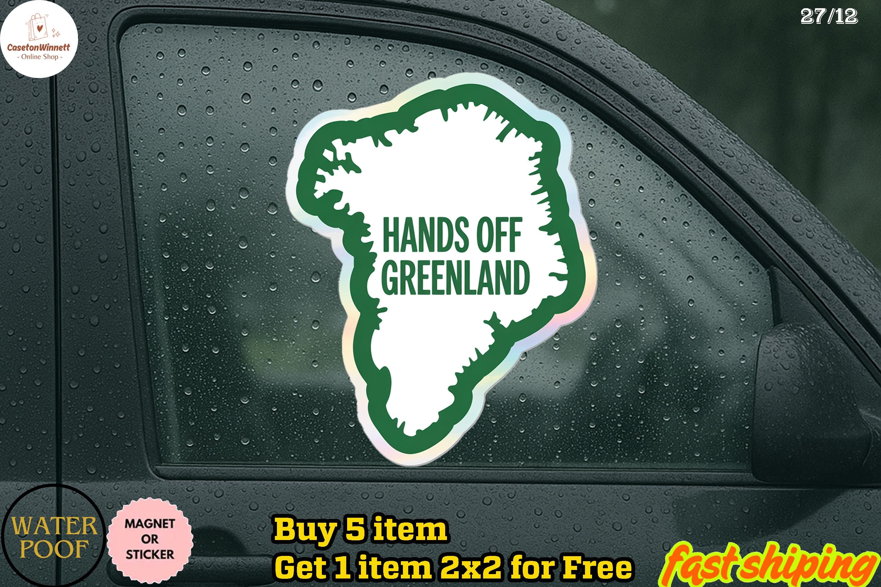 Hands off Greenland Sticker/car Magnet, Greenland is Not for Sale ...