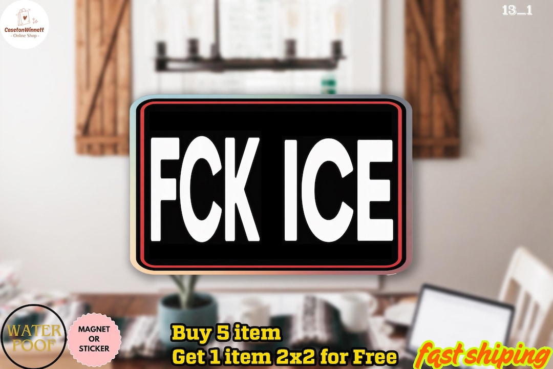 Anti-ice Sticker/car Magnet, Political Protest, Immigration Rights ...