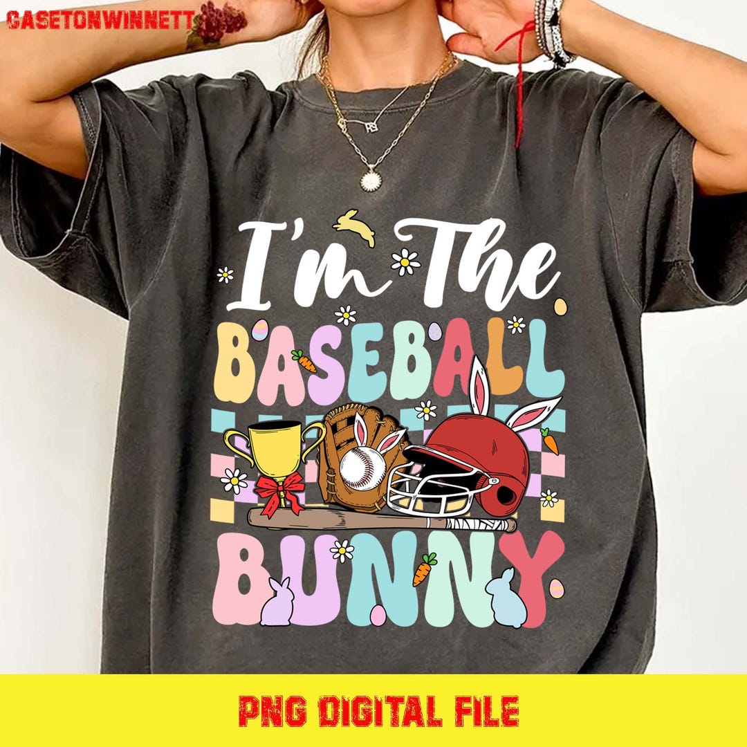 Baseball Ball Easter Day Png Sublimation Design, Easter Bunny Png ...
