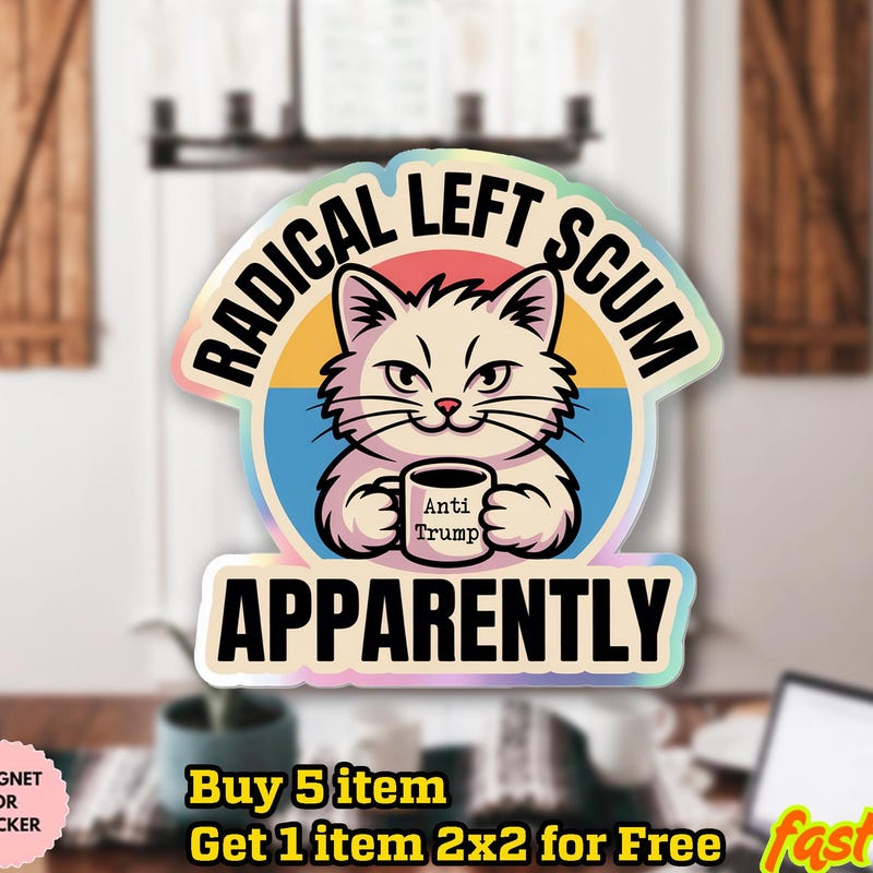Radical Left Scum Decal - Etsy