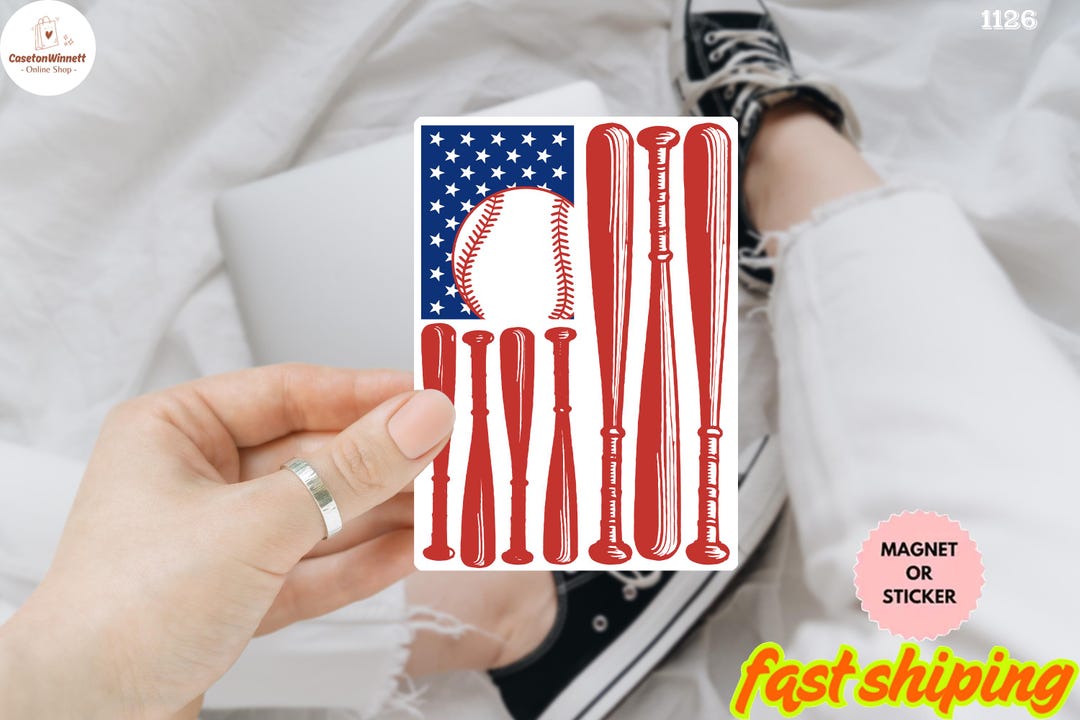 4th of July Baseball American Flag Design, Independence Day Heat ...
