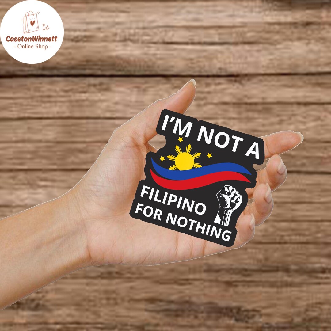 Free Duterte Sticker, I Stand for PRRD Sticker, I'm Not A Filipino for ...