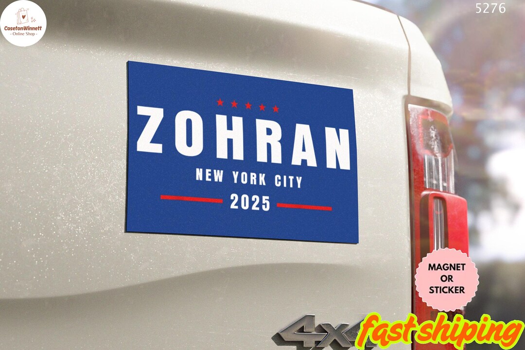 Zohran for Mayor NYC New York Election Sticker/car Magnet, Mamdani for ...