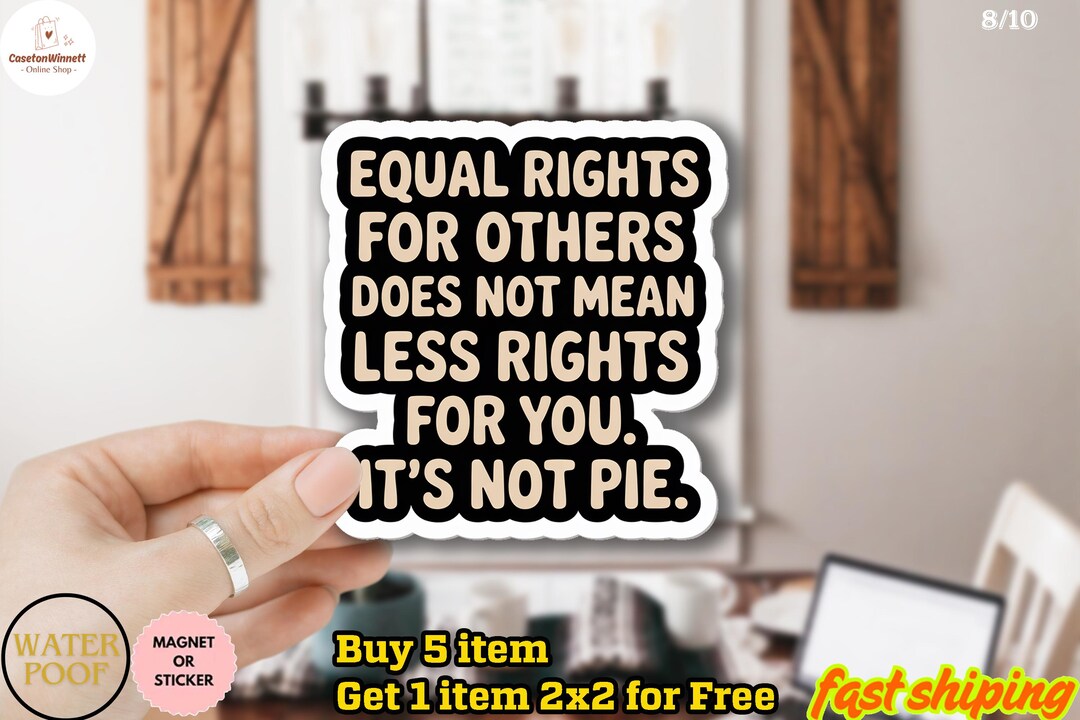 Equal Rights Sticker, RBG Sayings Sticker, Citizen Rights Sticker ...