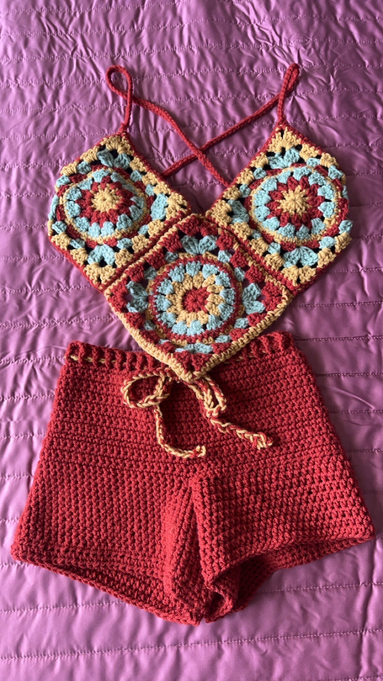Granny Square Set - Etsy