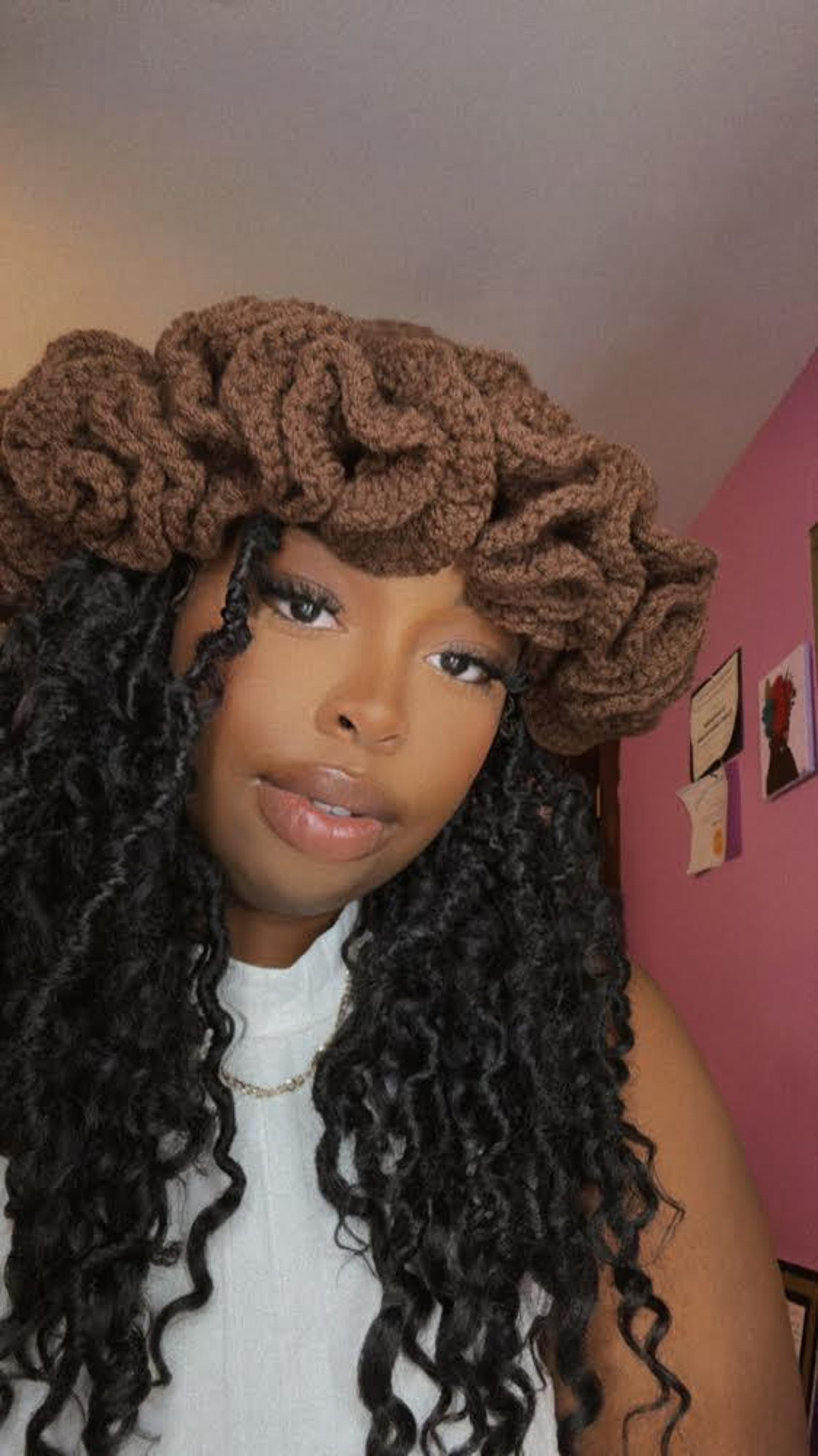 Crochet Ruffle Hat: Handmade - Etsy