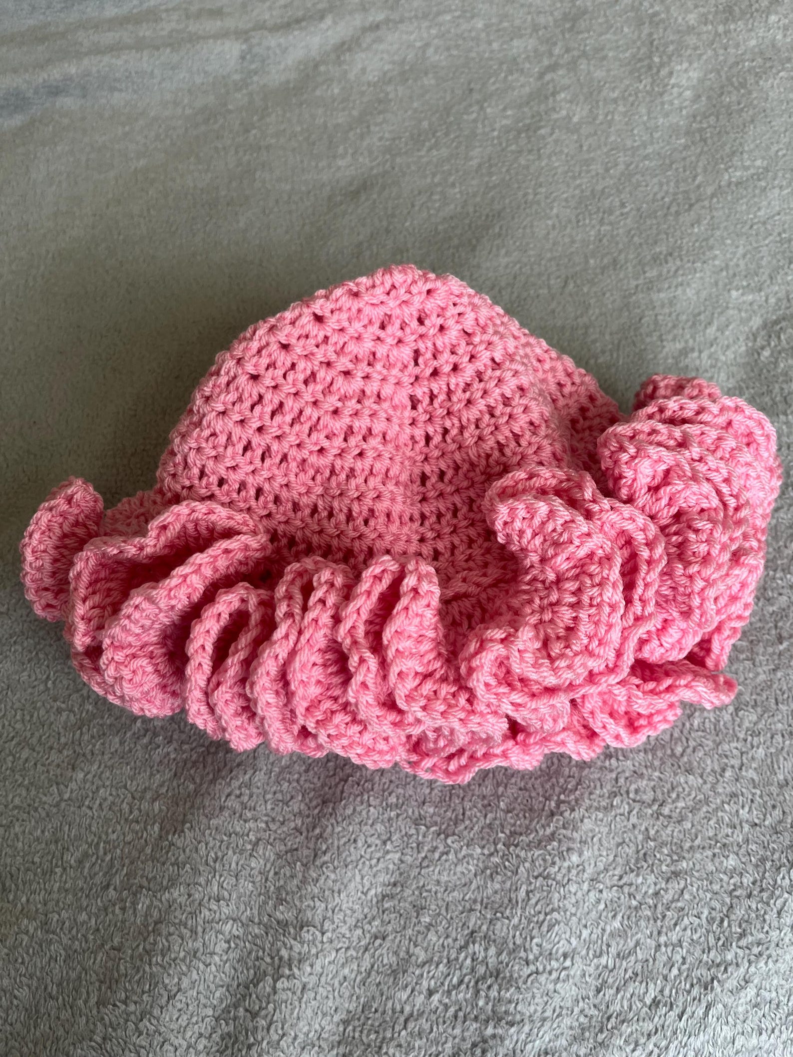 Crochet Ruffle Hat: Handmade - Etsy