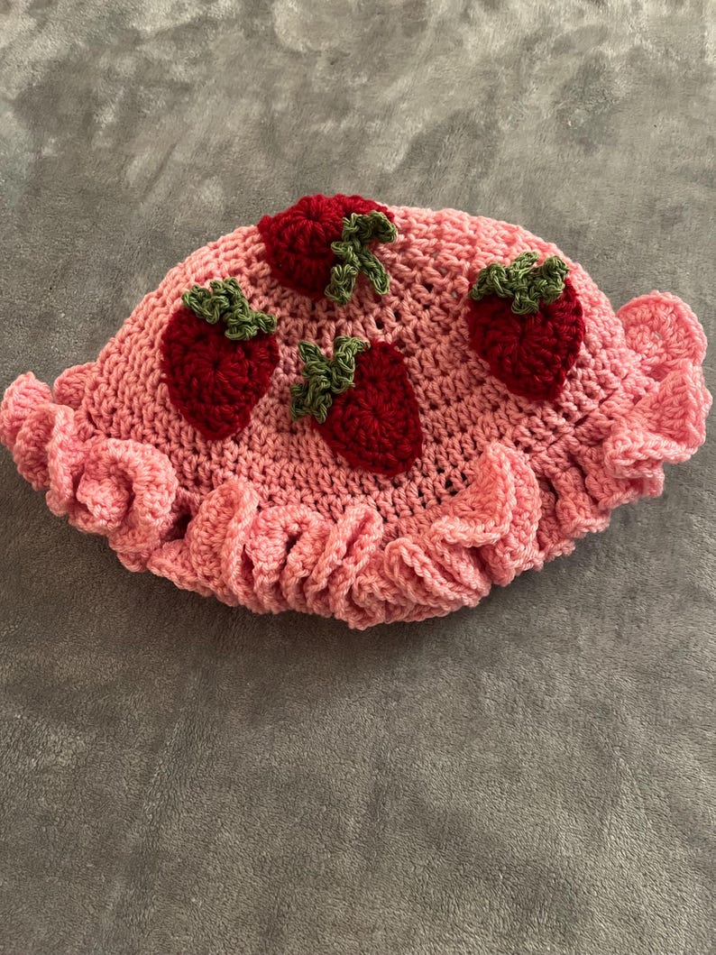 Strawberry Shortcake Ruffle Hat: Custom - Etsy