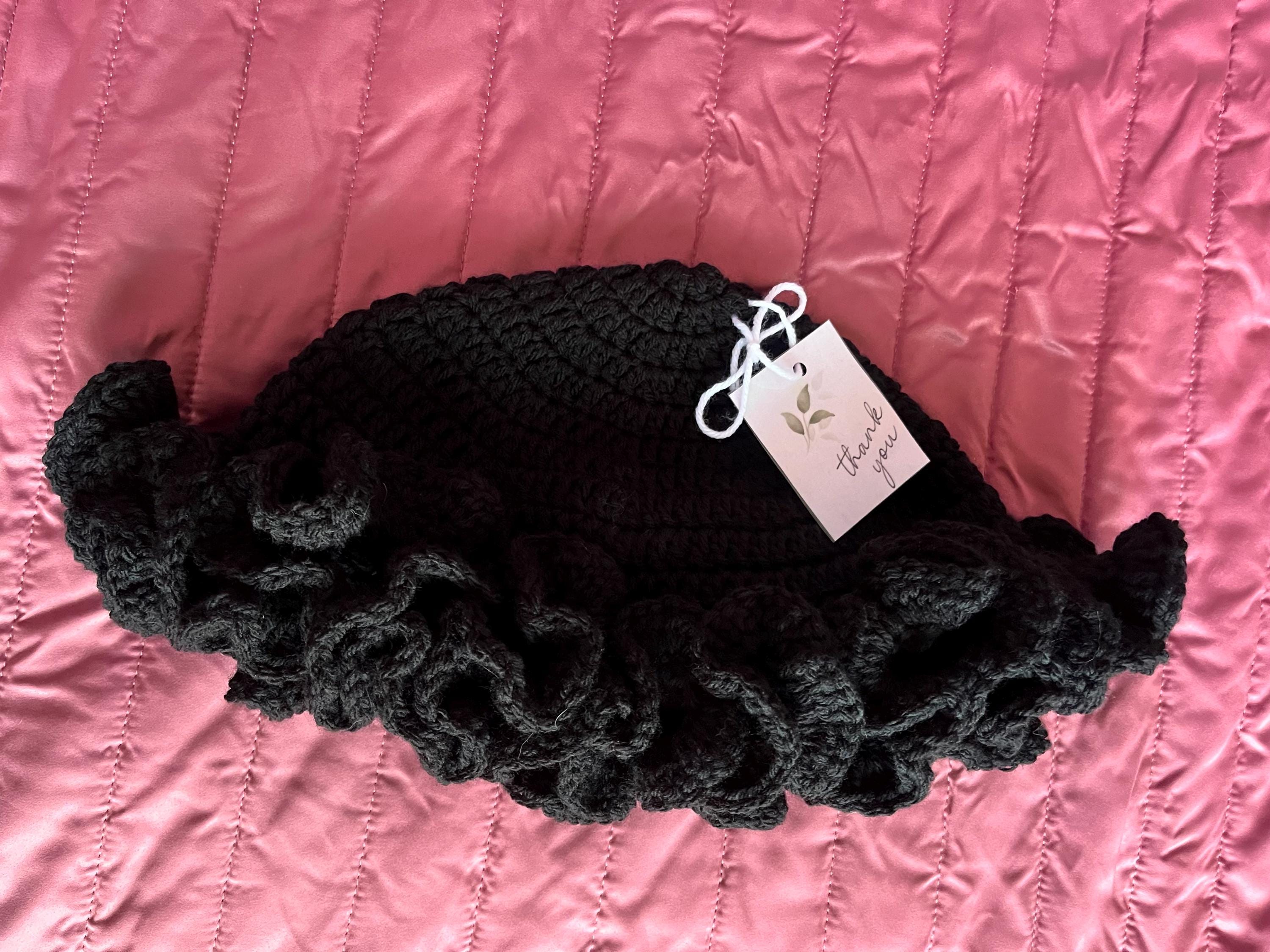 Crochet Ruffle Hat: Handmade - Etsy