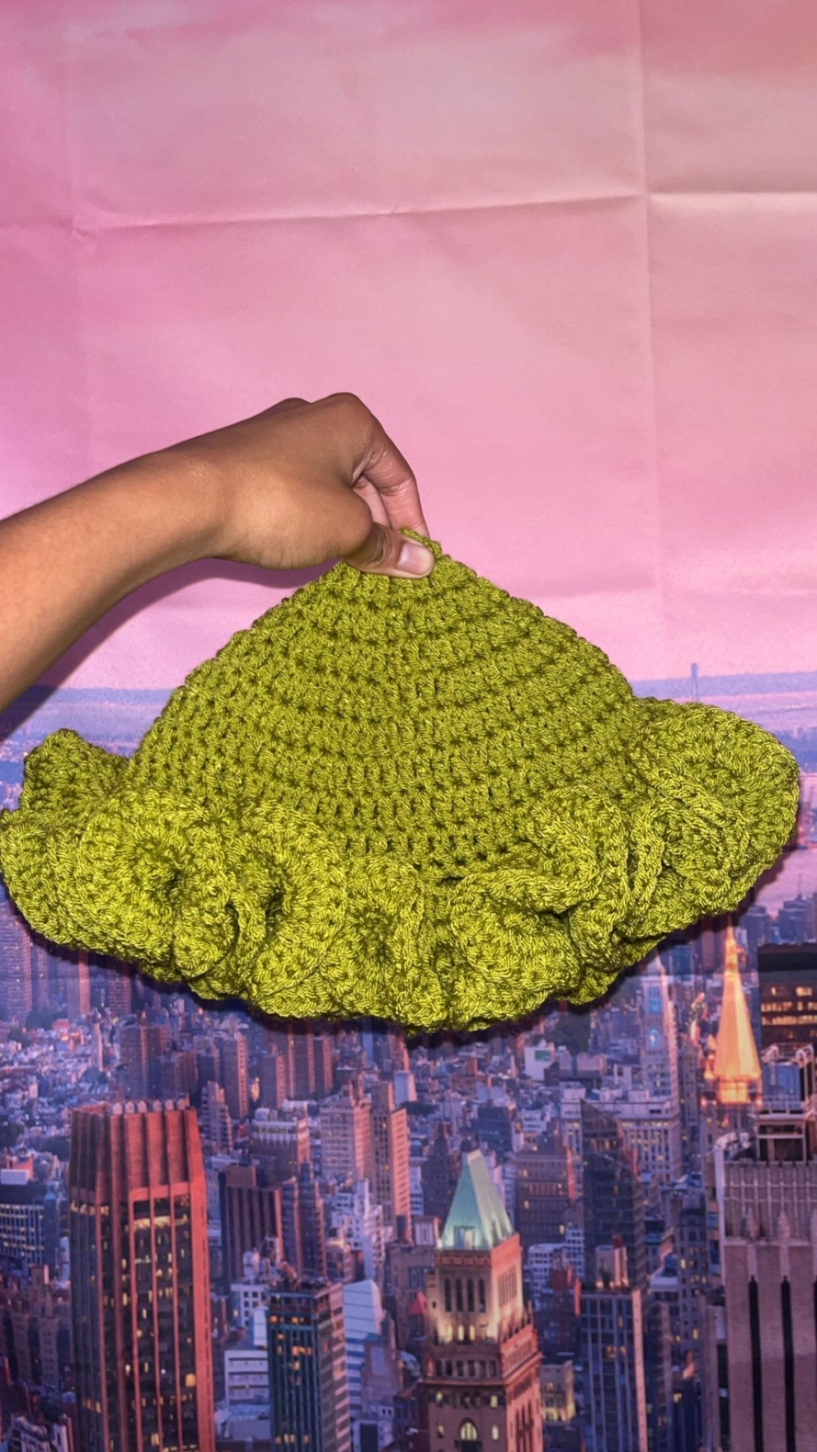 Crochet Ruffle Hat: Handmade - Etsy