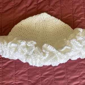 Crochet Ruffle Hat: Handmade - Etsy