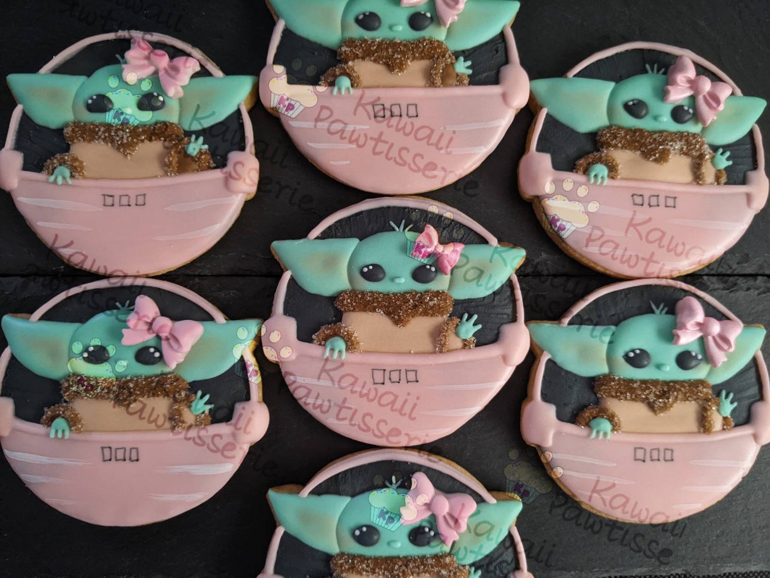 Grogu the Child Star Wars Sugar Cookies Dozen Customized - Etsy