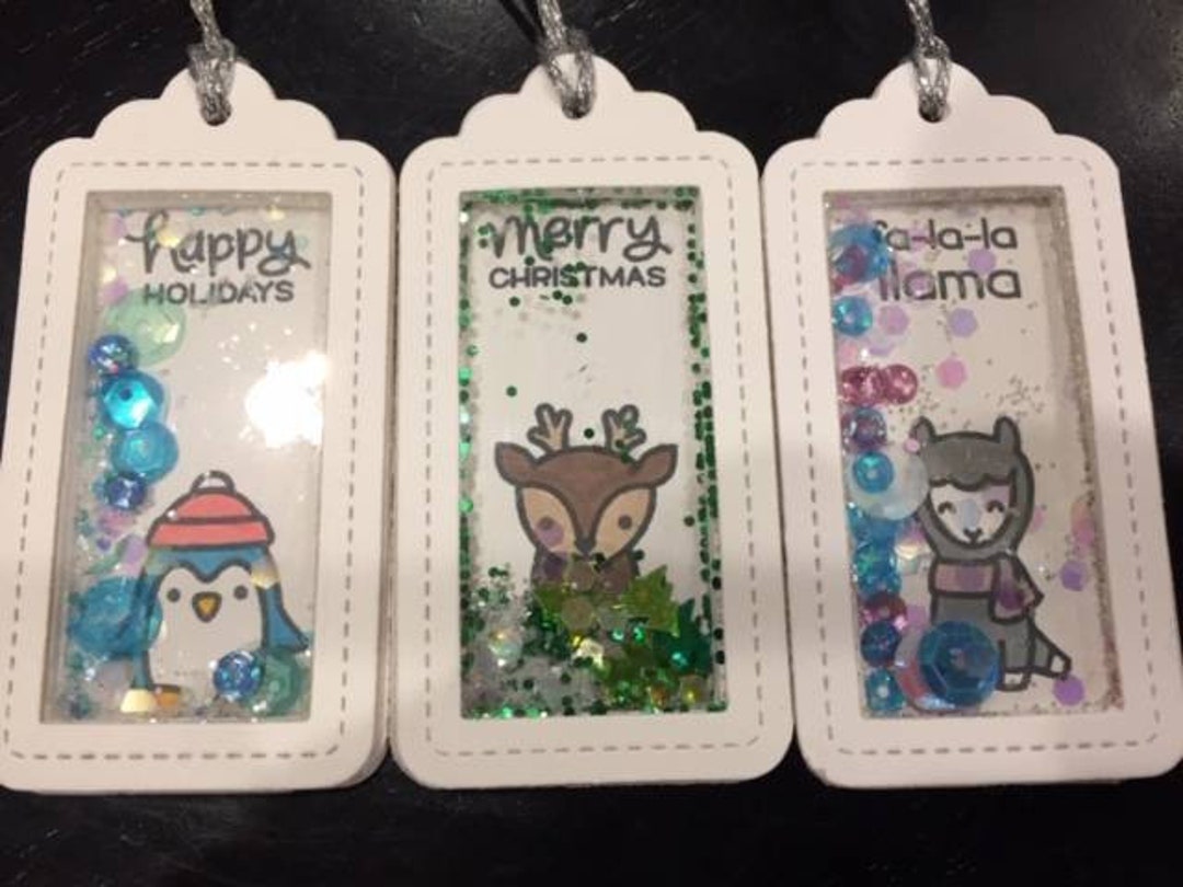Holiday Shaker Gift Tags (set of 3) - Etsy