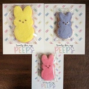 Easter Peeps Cookies And/or Packaging, per Dozen, Sugar Cookies - Etsy