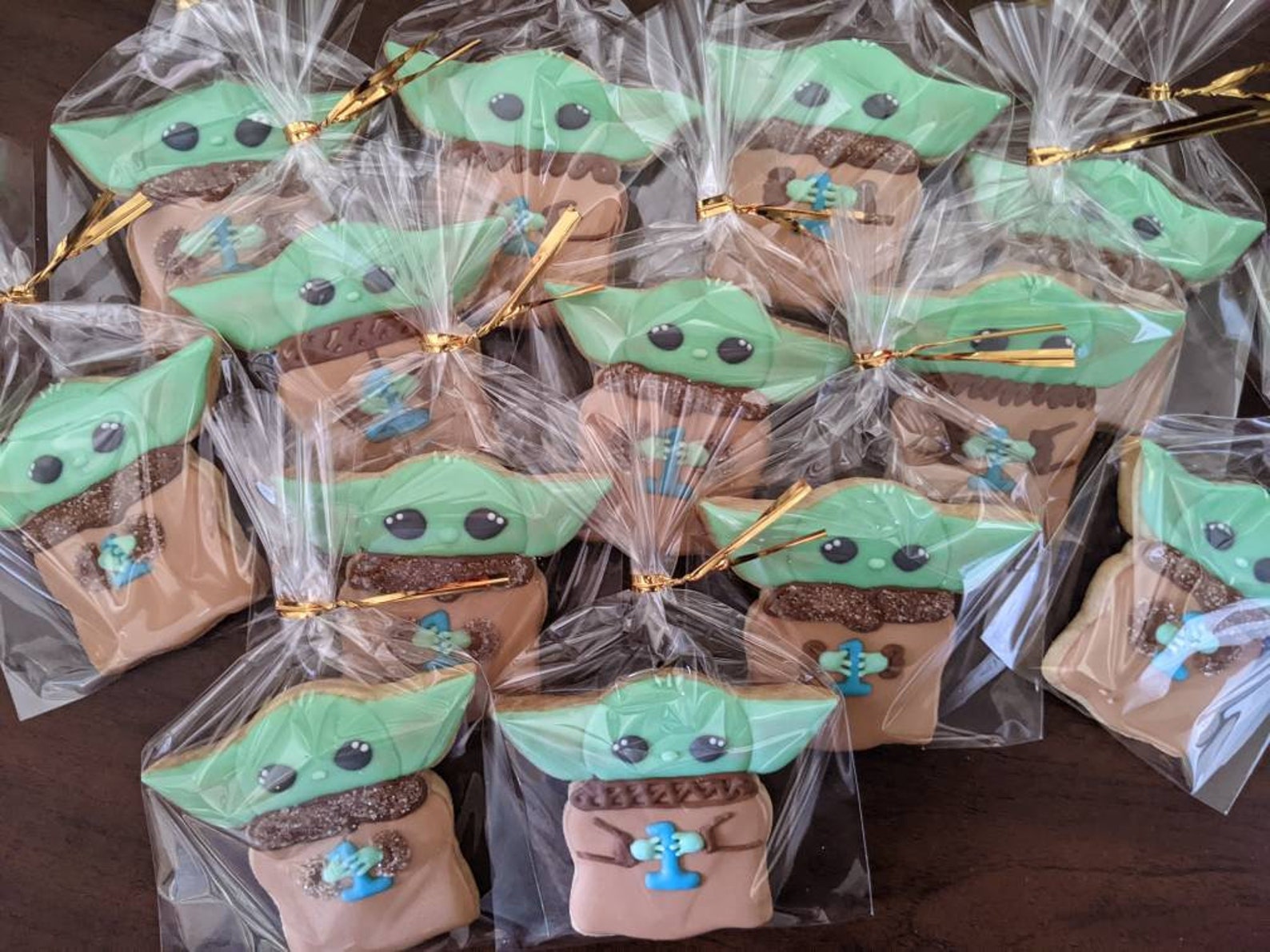 Grogu the Child Star Wars Sugar Cookies Dozen Customized - Etsy