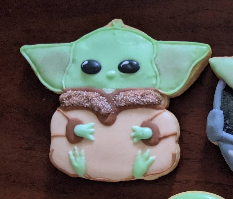 Grogu the Child Star Wars Sugar Cookies Dozen Customized - Etsy