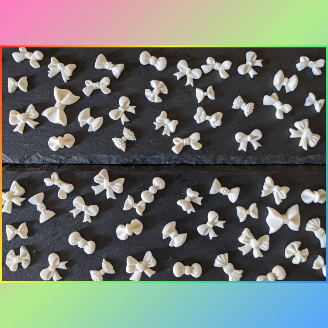 Edible Fondant Bows, Small, Assorted, Custom Color, Free Shipping With ...