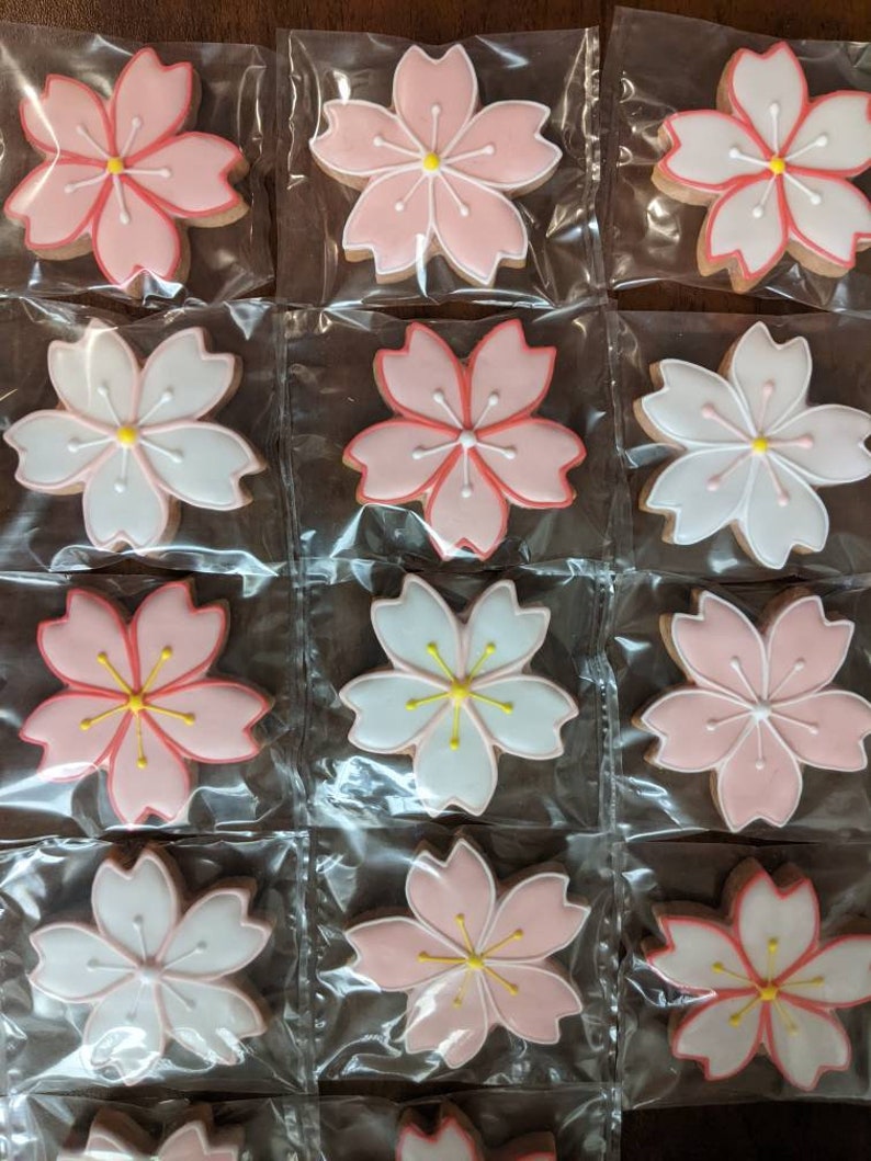Sakura 1 Cherry Blossom Sugar Cookies Assorted Sizes Custom - Etsy
