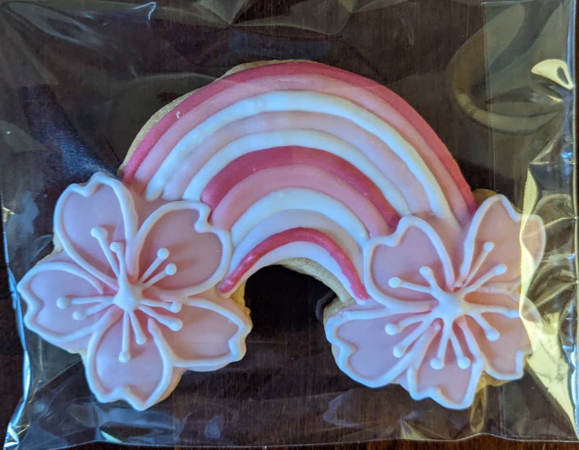 Sakura 2 Cherry Blossom Sugar Cookies Assorted Sizes Custom - Etsy
