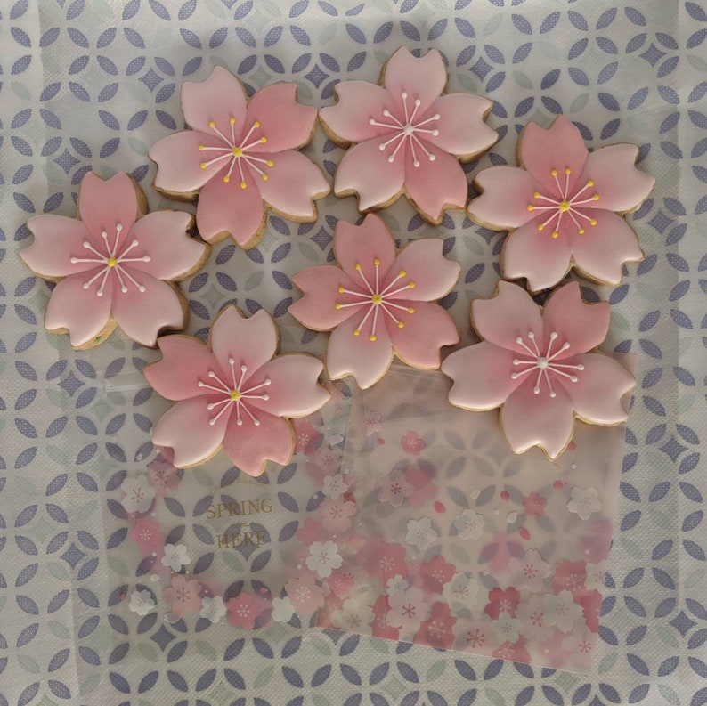Sakura 2 Cherry Blossom Sugar Cookies Assorted Sizes Custom - Etsy