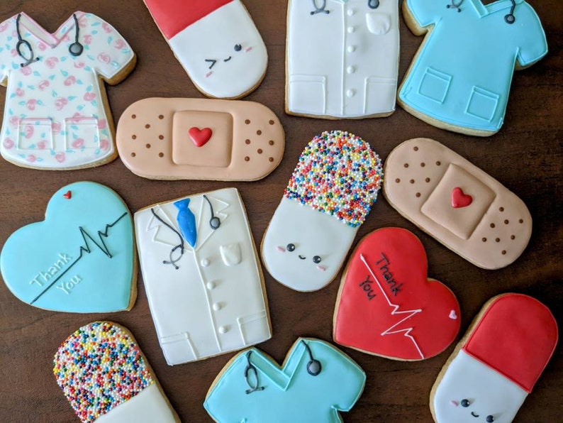 Medical Nurse Appreciation Get Well, 3 Inch Sugar Cookies, Dozen - Etsy