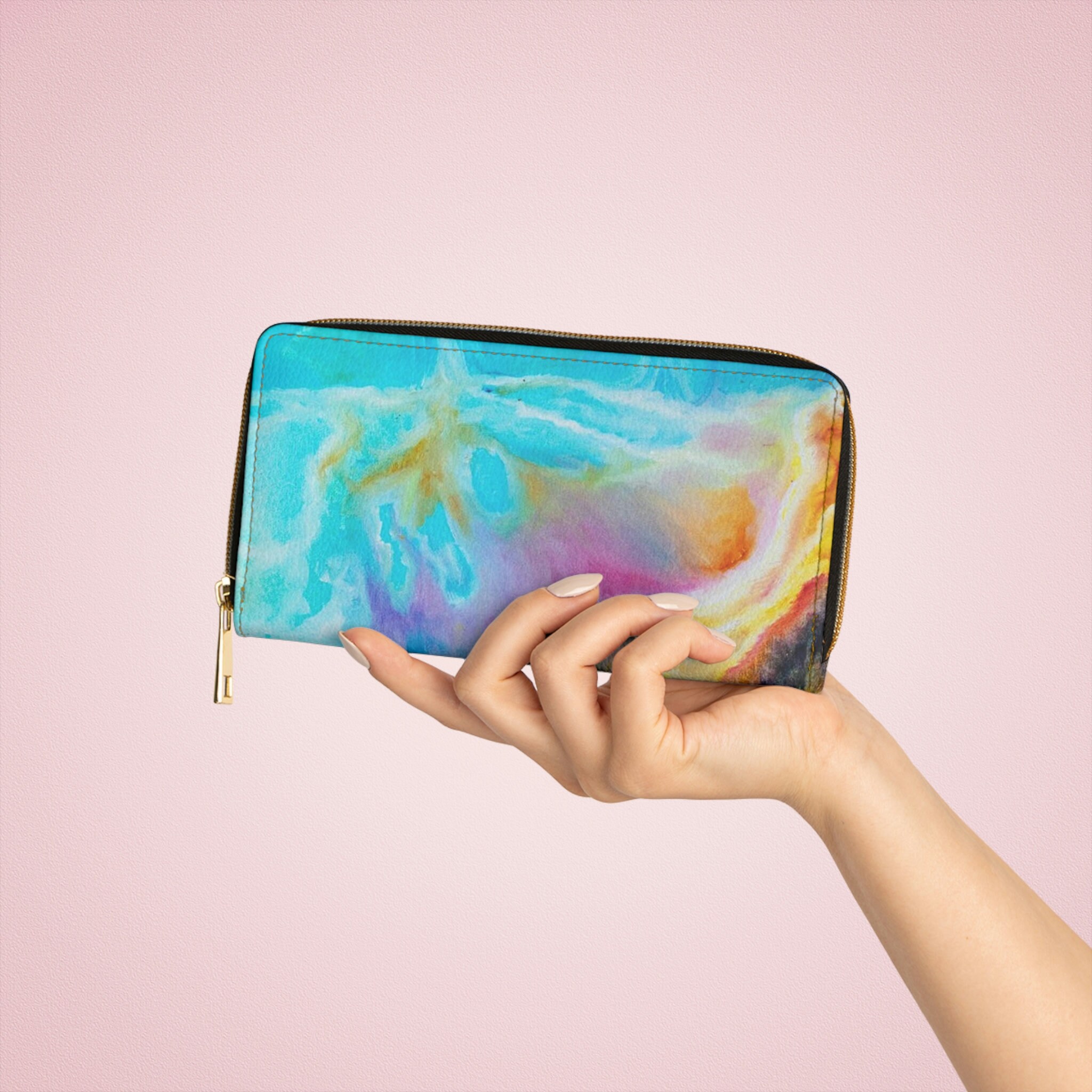 Swan Nebula Zipper Wallet - Etsy