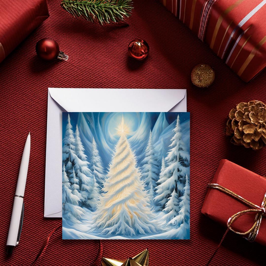 Luminous Tree - Greeting Card - Etsy