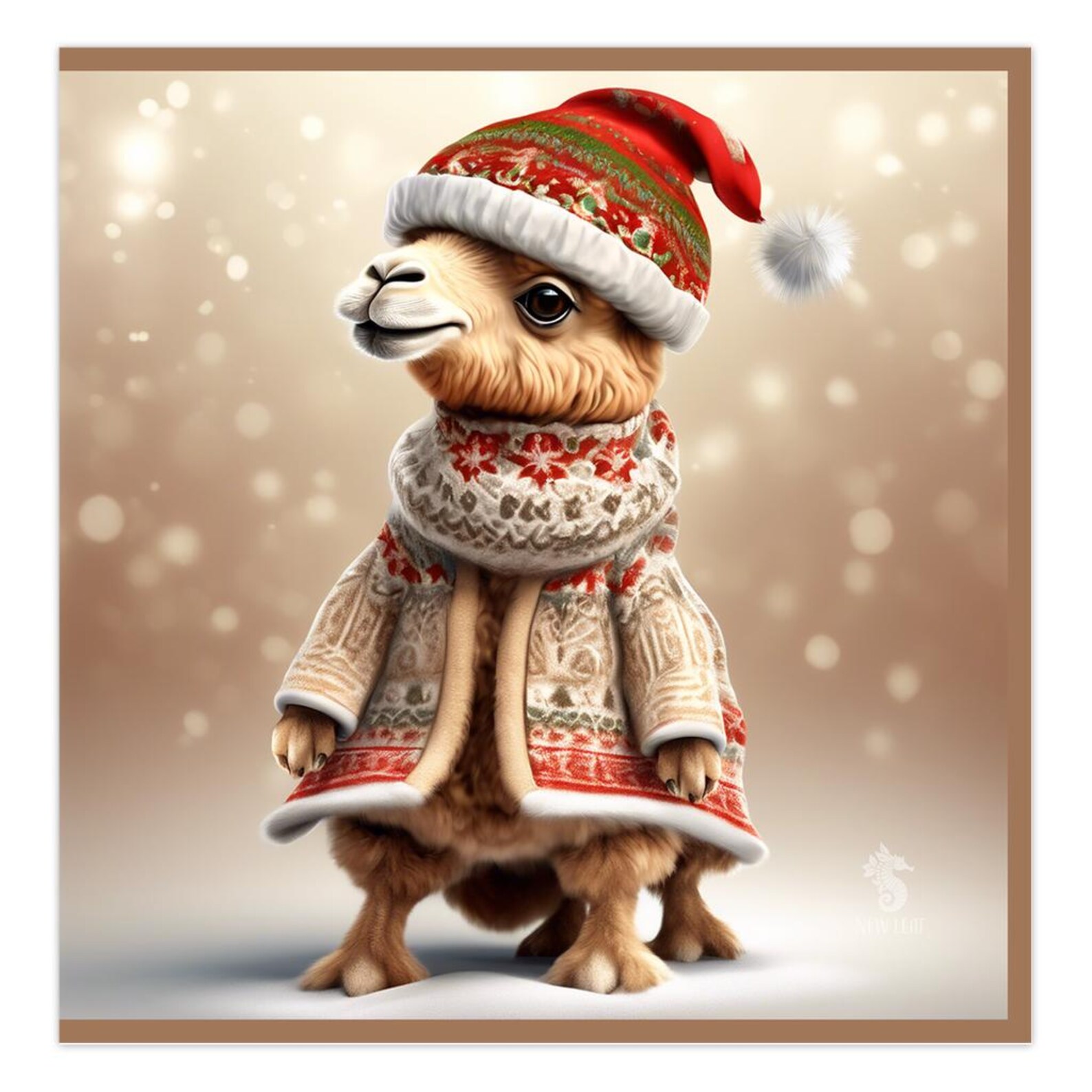 Noel the Camel - Greeting Card - Etsy