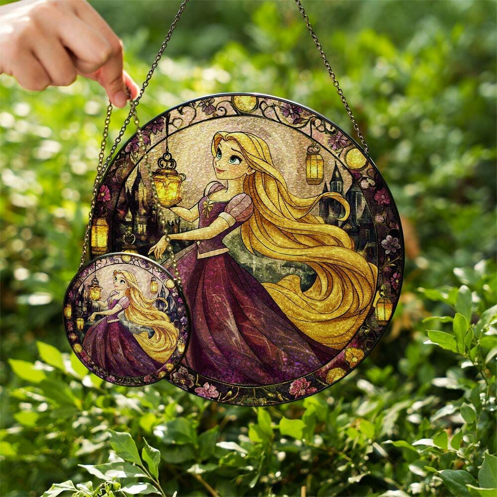Disney Rapunzel Stained Glass, Rapunzel Disney Stained Glass Window ...
