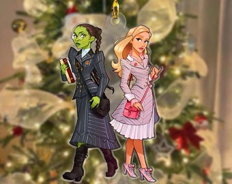 Personalized Wicked Fan Christmas Tree Ornament | Holiday Decoration ...