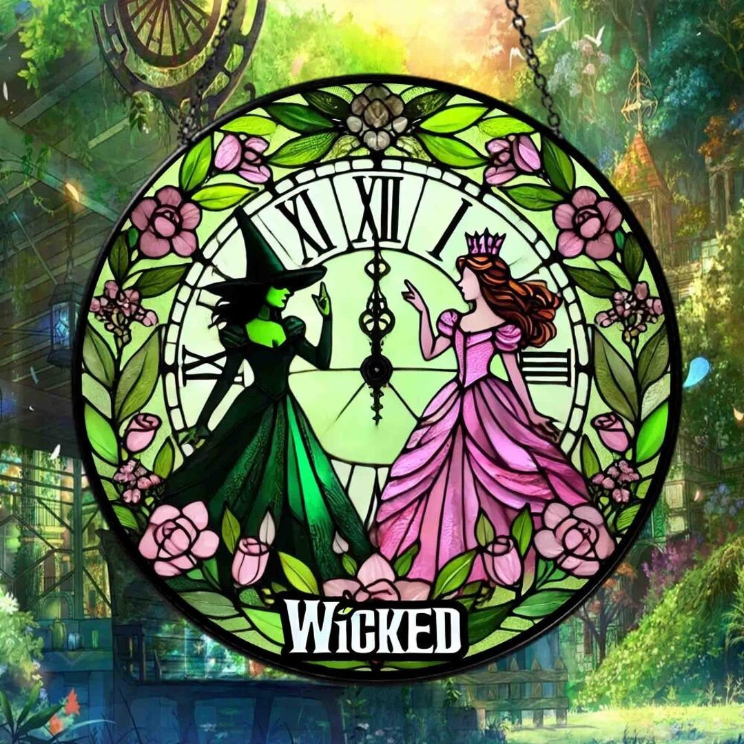 Witches of Oz Window Hanging, Elphaba and Glinda Besties Suncatcher ...