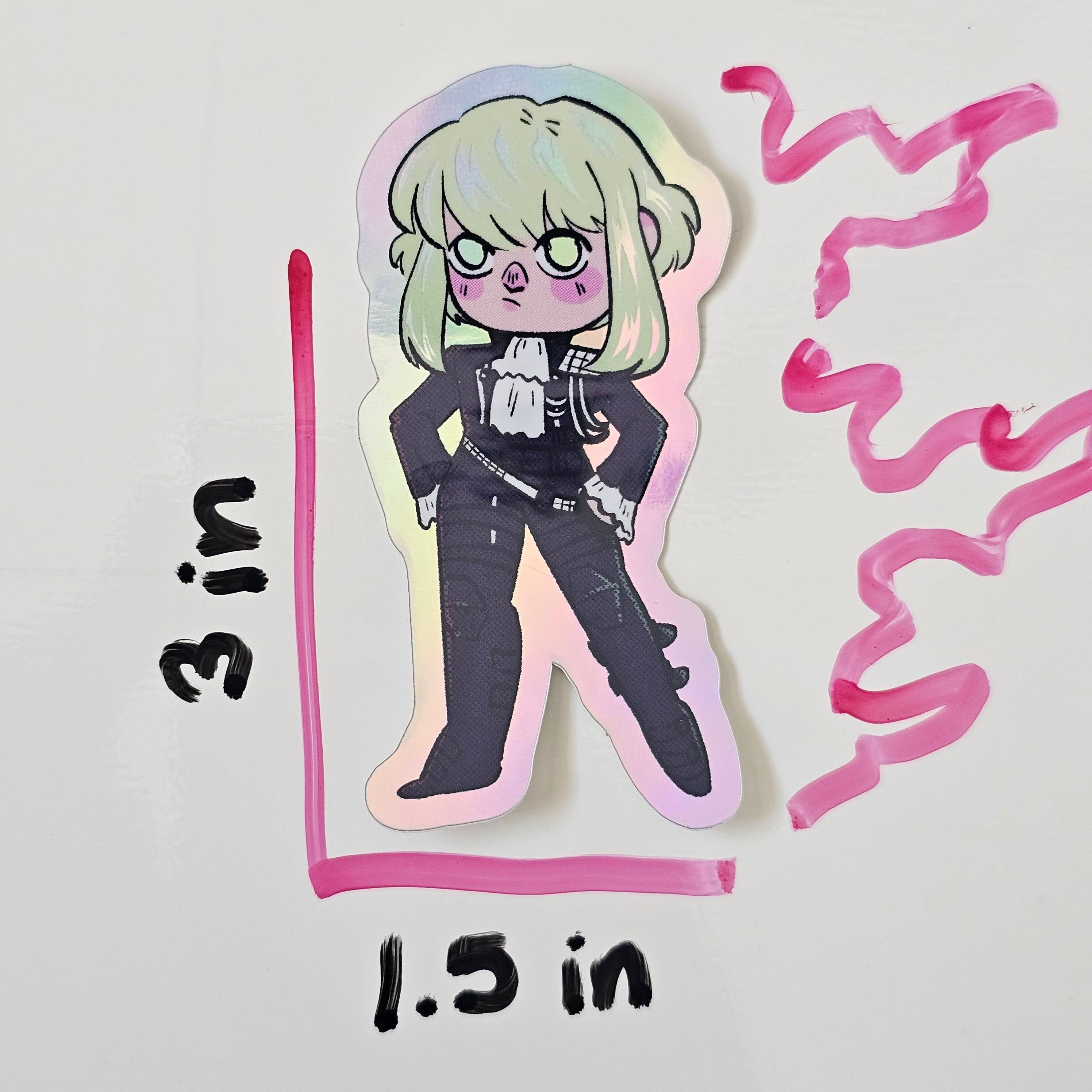 Lio Fotia Holographic Sticker promare - Etsy