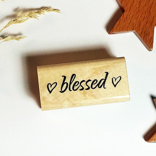 Blessed Mounted Rubber Stamp 27 - Etsy
