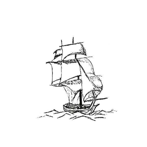 Nautical Rubber Stamp - Etsy