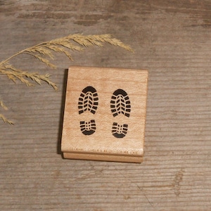 Boot Prints Mounted Rubber Stamp 29 - Etsy