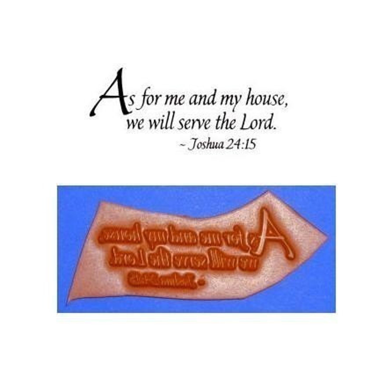 Joshua 24-15 as for Me and My House We Will Serve the Lord - Etsy