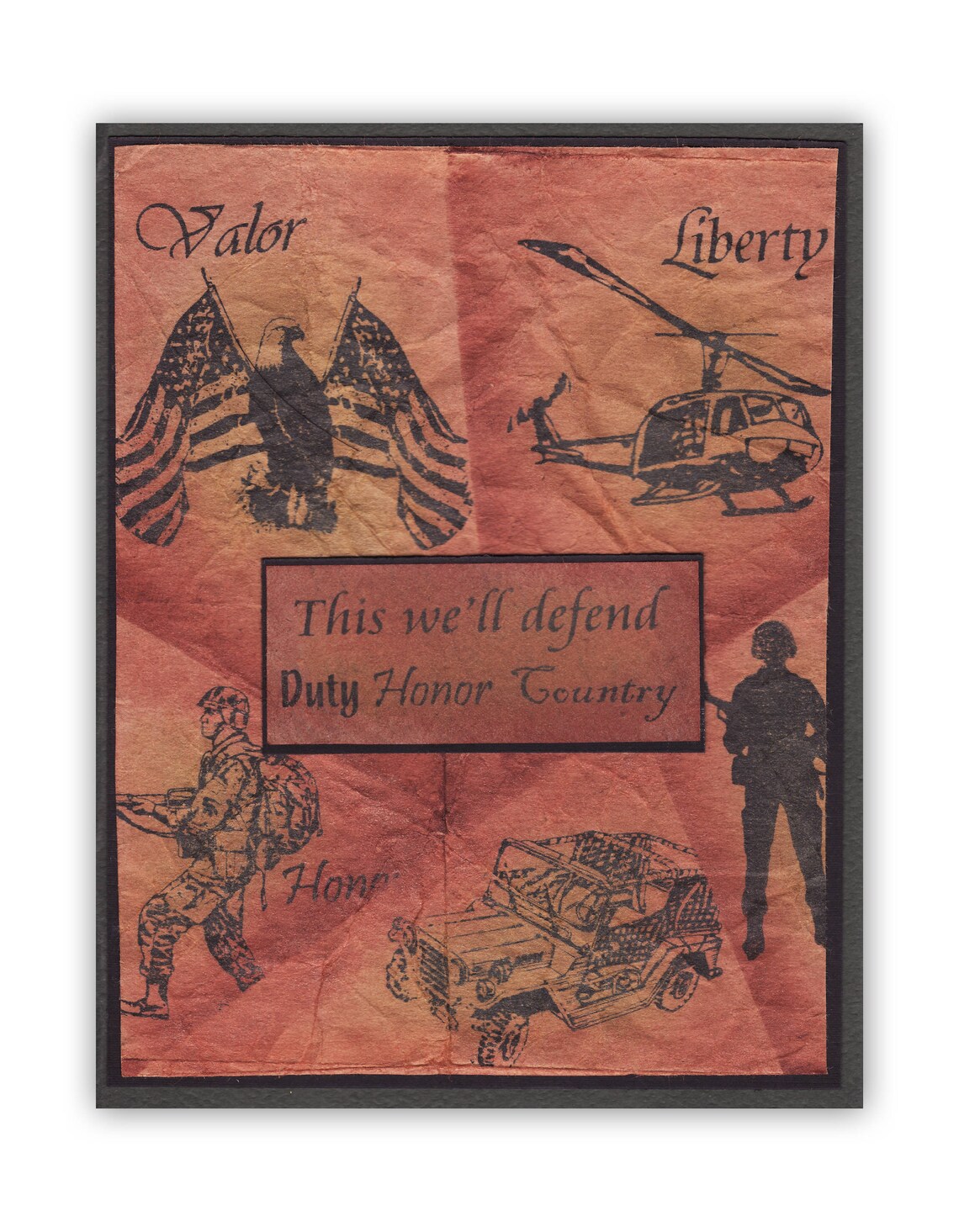 Willys Jeep Mounted Rubber Stamp - Army - Military - Crazy Mountain ...