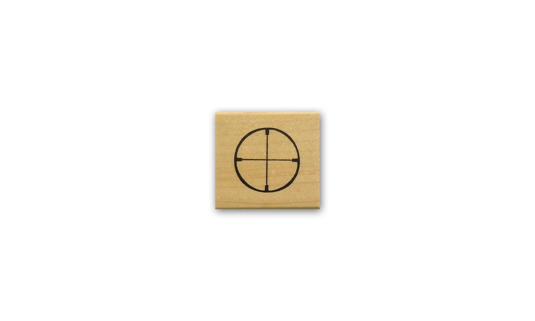 Crosshairs Rubber Stamp - Hunting / Shooting - Sweet Grass Stamps #14 ...
