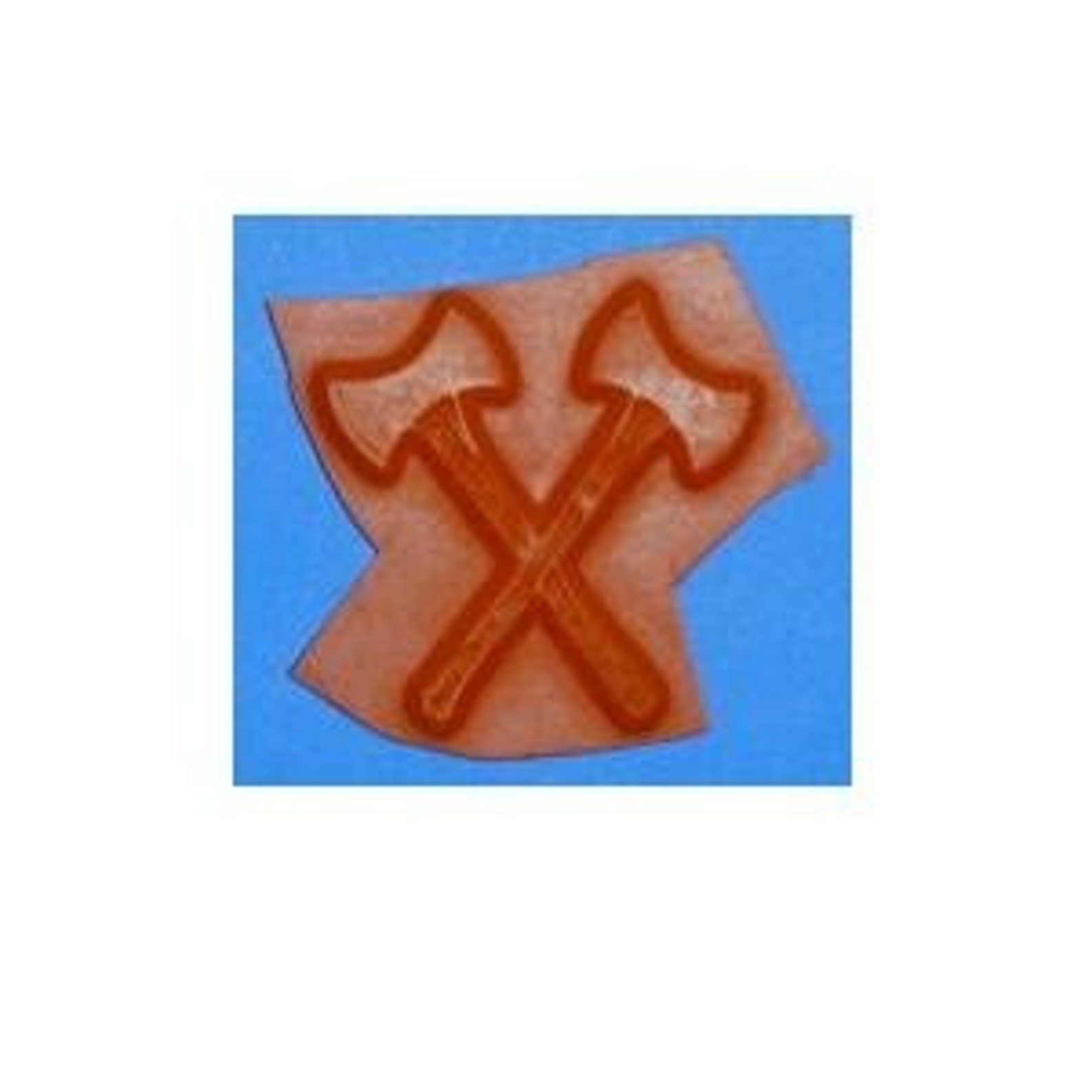 CROSSED AXES Lumberjack Axe Unmounted Rubber Stamp, Ax, Logger, Father ...