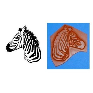 ZEBRA Bust Africa Unmounted Rubber Stamp, Wild Animal, African ...
