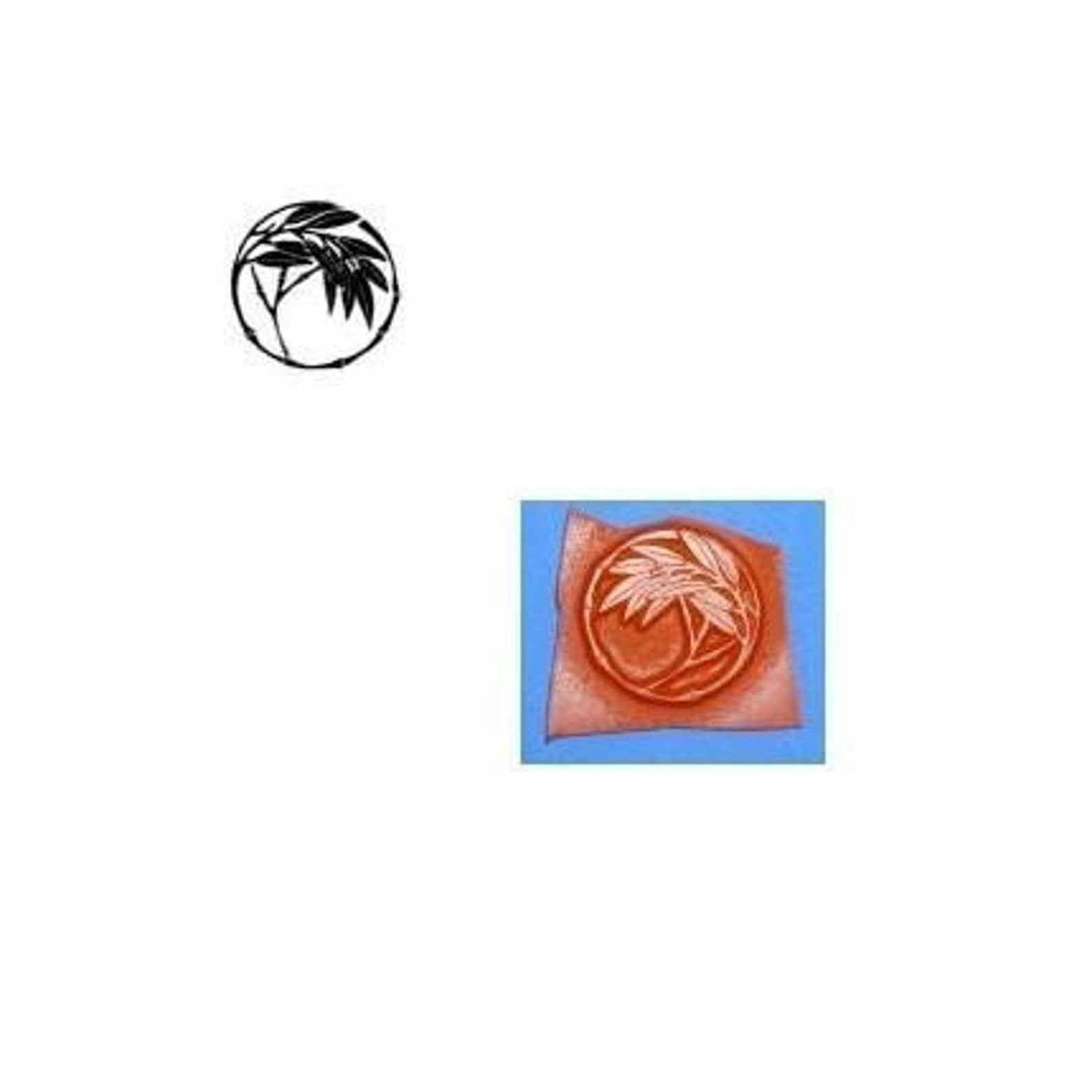 BAMBOO MOTIF Unmounted Rubber Stamp, Japanese Mon, Kamon, Family Crest ...