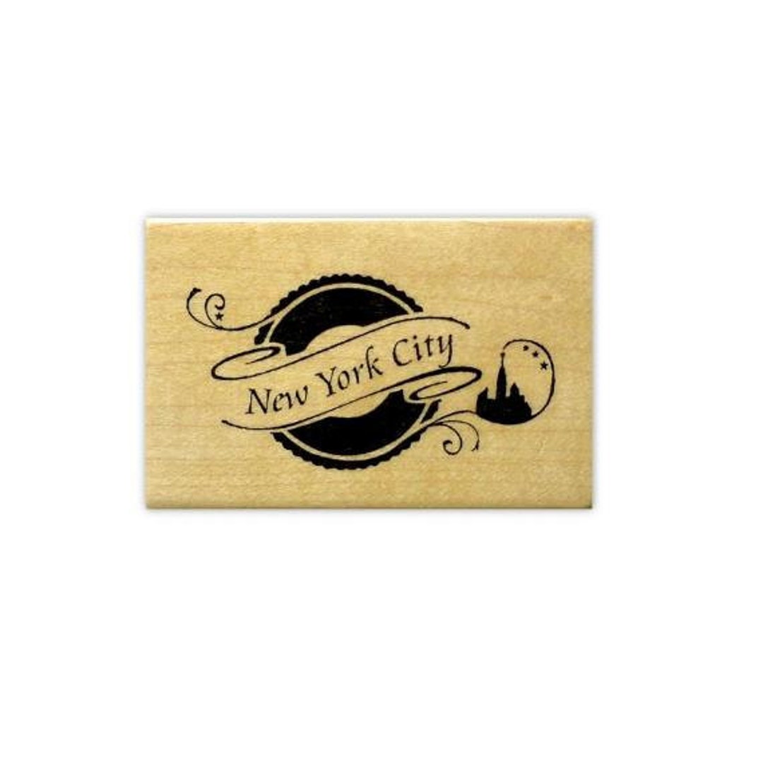 New York City Mounted Rubber Stamp - NYC, Travel Journal Stamp #15 - Etsy