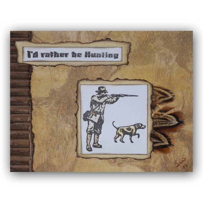 Men Rubber Stamp Sheet 8 1/2 X 11 Fishing Hunting Golf | Etsy