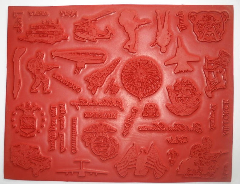 8 1/2 X 11 Military Rubber Stamp Sheet #CM4 - Etsy